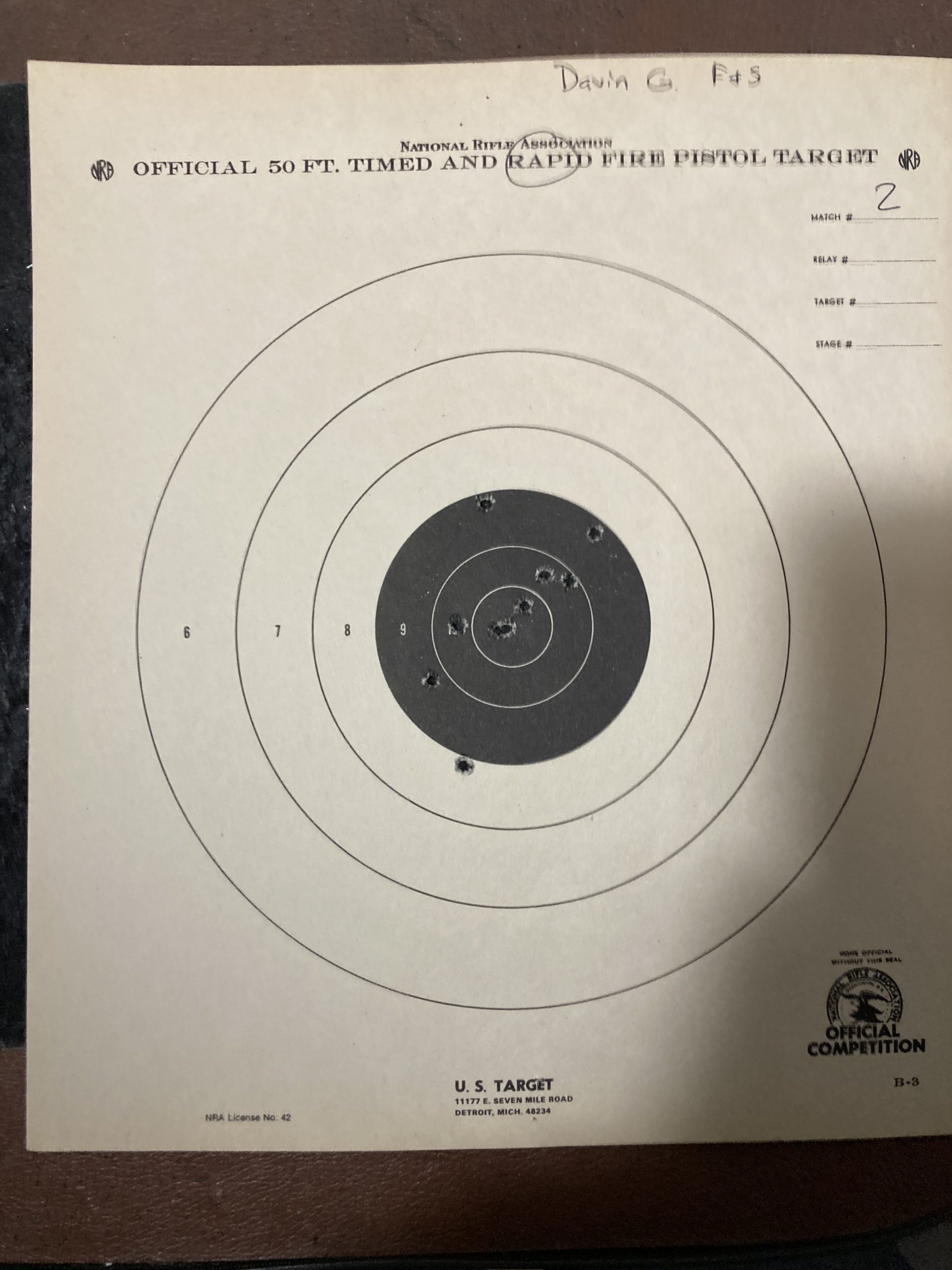 How to score a bullseye pistol target – Davin's blog